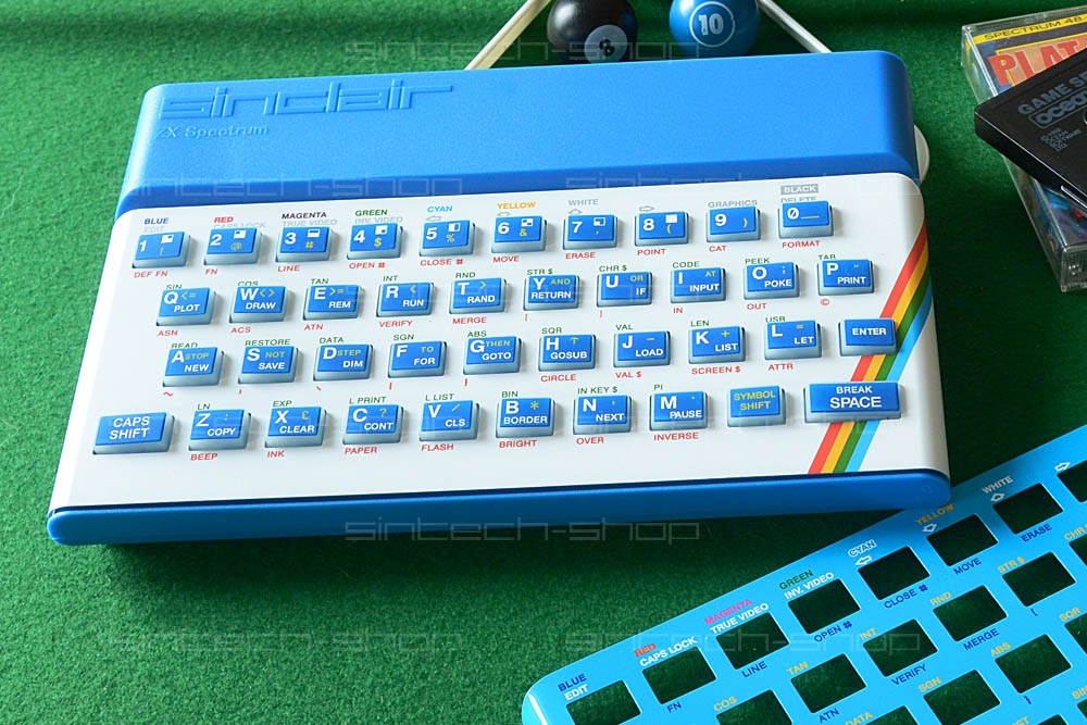 Sinclair ZX Spectrum 48k guma klávesnice svítící, různé barvy - SINTECH ...