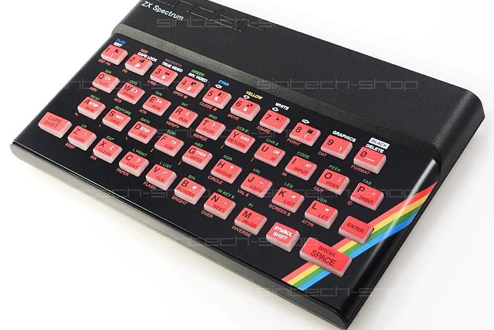Sinclair ZX Spectrum 48k guma klávesnice svítící, různé barvy - SINTECH ...